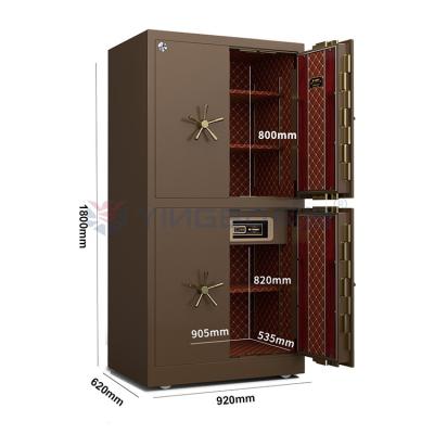 China Dual Alarm Heavy Vault Safe Box Door Biometric Fingerprint Lock Can Movable for sale
