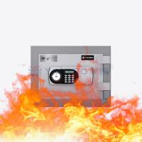 China Solid Steel Fire Proof Safe Box Anti Theft OEM fire resistant lock box YB/FH-32 for sale