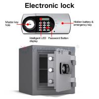 China Dual Alarm Fireproof Safe Box Digital Lock House Safes Fireproof YB/FH-42 for sale