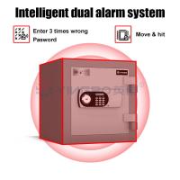 China Small Modern Exterior Design Fireproof Safe Box For 120 Mins Fireproof Protection for sale