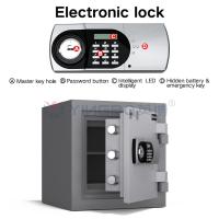 China Small Modern Exterior Design Fireproof Safe Box For 120 Mins Fireproof Protection for sale