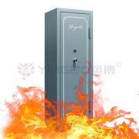 China Haze Blue Color Design Gun Safe Box Key Lock For Security for sale