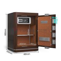 China Fingerprint Or Password fireproof safety safe box Interior Design H680mm for sale