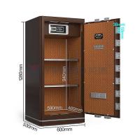China Solid Steel Double Alarm fireproof safe box Eco Friendly Paint And Liquid Crystal Display Panel YB/N6-120 for sale