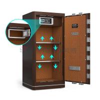China Solid Steel Double Alarm fireproof safe box Eco Friendly Paint And Liquid Crystal Display Panel YB/N6-120 for sale
