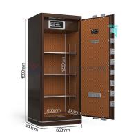China Solid Steel fireproof home safe box With Smart Fingerprint Lock And Inner Locking Box YB/N6-150 for sale