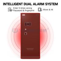 China Solid Steel fireproof home safe box With Smart Fingerprint Lock And Inner Locking Box YB/N6-150 for sale