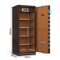 China Patented Double T Bolts Home Safe Box With Fingerprint Recognize Technology And Dual Alarm System YB/N6-180 for sale