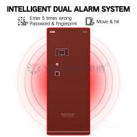 China Patented Double T Bolts Home Safe Box With Fingerprint Recognize Technology And Dual Alarm System YB/N6-180 for sale