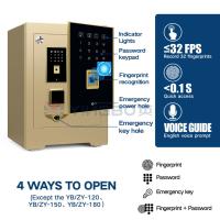 China YB/ZY-58  Biometric Fingerprint Commercial Safe Box Smart For Bank Security With Zinc Alloy Handle for sale