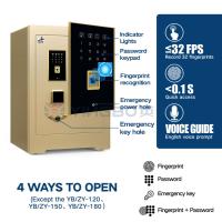 China YB/ZY-60 Dual Intelligent Alarm Smart Safe box Luxury Smart For Security With 3D Stereo Soft-Roll Leather for sale