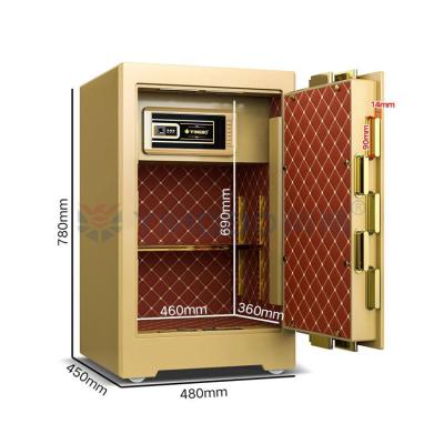 China YB/ZY-70 Commercial Safe Box Semiconductor Fingerprint Biometric Technology 4 Open Ways for sale