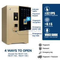 China YB/ZY-70 Commercial Safe Box Semiconductor Fingerprint Biometric Technology 4 Open Ways for sale