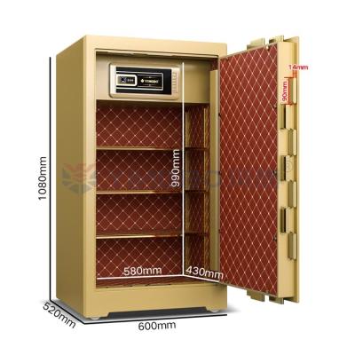 China YB/ZY-100 Zinc Alloy Handle Commercial Safe Box Fingerprint Lock With 4 Open Ways for sale