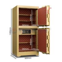 China Vertical Lock Design Security commercial safe box 4 Open Ways And 3D Stereo Soft-Roll Leather H1280mm for sale