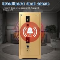 China Vertical Lock Design Security commercial safe box 4 Open Ways And 3D Stereo Soft-Roll Leather H1280mm for sale