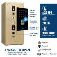 China Vertical Lock Design Security commercial safe box 4 Open Ways And 3D Stereo Soft-Roll Leather H1280mm for sale