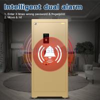 China H1280mm Biometric Fingerprint Commercial Safe Box 10mm Thickness Of Door And Patent Solid Bolts for sale