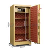 China H1280mm Biometric Fingerprint Commercial Safe Box 10mm Thickness Of Door And Patent Solid Bolts for sale