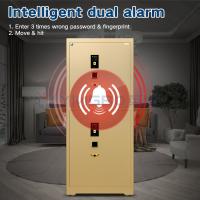 China Liquid Crystal Display Panel Commercial Safe Box With Patent Solid Bolts And Fingerprint Biometric H1880mm for sale
