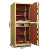 China Liquid Crystal Display Panel Commercial Safe Box With Patent Solid Bolts And Fingerprint Biometric H1880mm for sale