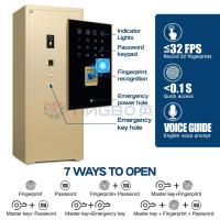 China H1880mm Thickened Office Safe Box Double Rows Anti Explosion Latches Dual Intelligent Alarm for sale