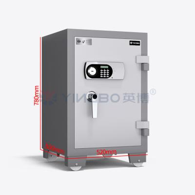 China Three Composite Construction Fireproof Safe Box With Intelligent Dual Alarm System YB/FH-78 Fireproof Safe Box for Home and Office for sale
