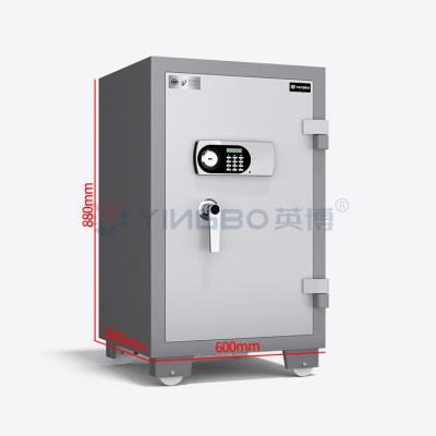 China Fire Rating 120mins Fireproof Safe Box YB/FH-88 with Classic Intelligent Panel Design and Emergency Key for Peace of Mind for sale