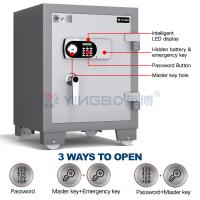 China Electronic Lock Fireproof Safe Box With L Type Brushed Solid Steel Handle YB/FH-58 for sale