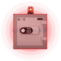 China Security Dual Alarm Fireproof Safe Box With Classic Intelligent Panel Design YB/FH-42 for sale