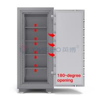 China 120mins Fire Rating L Type Brushed Solid Steel Handle Fireproof Safe Box with Emergency Key YB/FH-158 for Peace of Mind for sale