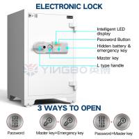 China Adjustable Shelves Floor Safe Fireproof Solid Steel Latches Secure Valuables Documents for sale