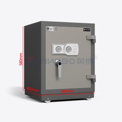 China 90kg Fireproof Safe Box Home Safe For Money Firearm Valuables Adjustable Shelf for sale