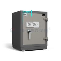 China 90kg Fireproof Safe Box Home Safe For Money Firearm Valuables Adjustable Shelf for sale