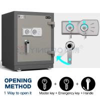 China 90kg Fireproof Safe Box Home Safe For Money Firearm Valuables Adjustable Shelf for sale