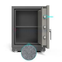 China 90kg Fireproof Safe Box Home Safe For Money Firearm Valuables Adjustable Shelf for sale