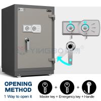 China Double Keys Lock Fire Resistant Safe Box Safety Box For Documents Money Jewelry H780mm for sale