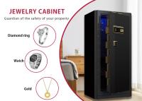 China Steel Jewelry Safe Box Biometric Fingerprint Lock Watch Winder Safe Double Rows Bolts for sale