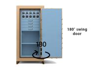 China H1800mm Jewely Safe Luxury Leather  Watch Winder Fingerprint Lock With Fireproof for sale