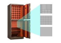 China Watch Winder Jewelry  Safe Box Double door Jewelry Drawer Intelligent Dual Alarm for sale