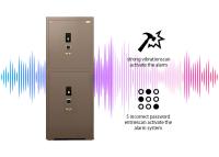 China Watch Winder Jewelry  Safe Box Double door Jewelry Drawer Intelligent Dual Alarm for sale