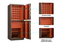 China Watch Winder Jewelry  Safe Box Double door Jewelry Drawer Intelligent Dual Alarm for sale