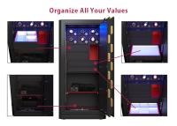China Steel Jewelry Safe Box Biometric Fingerprint Lock Watch Winder Safe Double Rows Bolts for sale