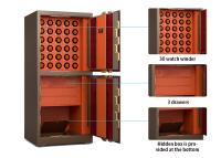 China Biometric Fingerprint Lock Jewelry Safe Box Watch Winder Double Compartment H1680mm for sale