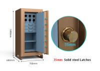 China Fingerprint Lock 7 Open ways Jewelry Safe Box Watch Winder Safe 35mm Solid Steel Latches for sale