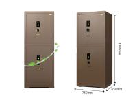 China Watch Winder Jewelry  Safe Box Double door Jewelry Drawer Intelligent Dual Alarm for sale