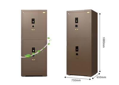 China Watch Winder Jewelry  Safe Box Double door Jewelry Drawer Intelligent Dual Alarm for sale