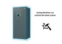 China Double Alarm Solid Steel Jewelry Watch Winder Safes With 7 Open Ways for sale