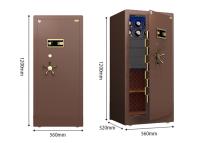 China Double Alarm Solid Steel Jewelry Watch Winder Safes With 7 Open Ways for sale