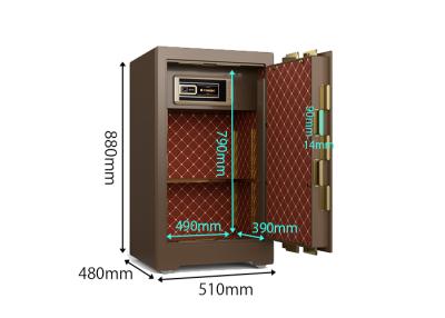 China Eco-Friendly Paint Commercial Safe Box with Hidden Box and 10mm Door Thickness for sale